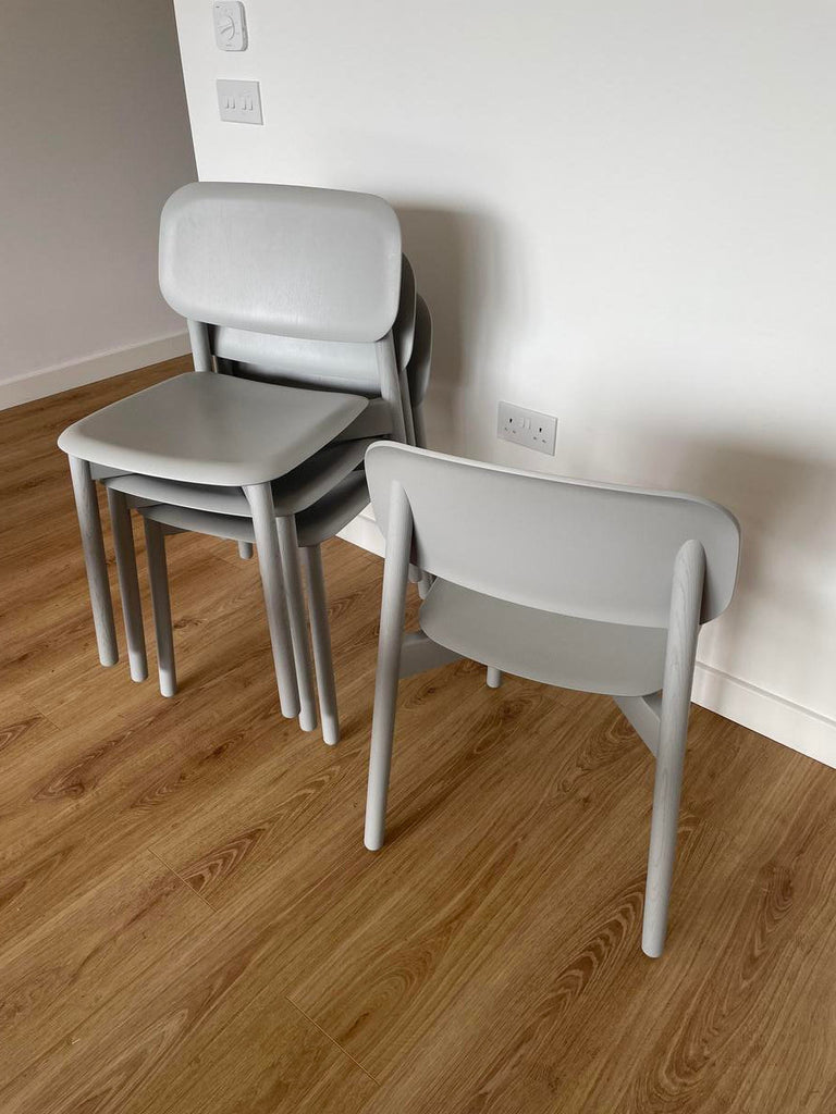 4 x Hay Soft Edge 60 Grey Chairs – LOT.co.uk