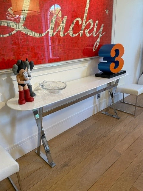 Pathos Console Table in Gloss White – LOT.co.uk